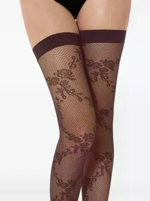 Wolford Floral Lace Stay-ups