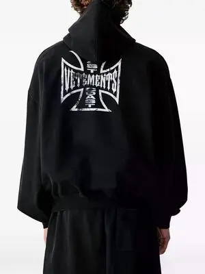 Vetements Logo-print Drawstring Hoodie