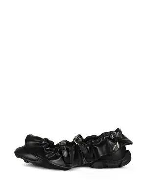ROMBAUT Ruffled Buckle Ballet Flats
