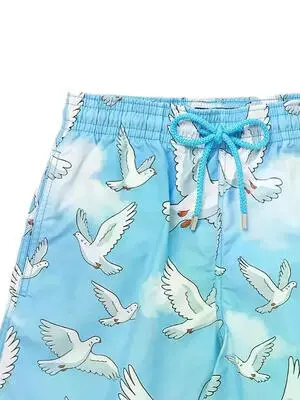 Vilebrequin Moorea Dove-print Swim Shorts