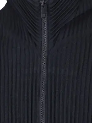 Issey Miyake Pleated Zip Sweatshirt