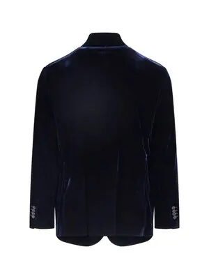 Giorgio Armani Velvet Jacket - Blue