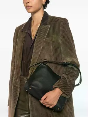 Etro Grainy Leather Shoulder Bag - Black