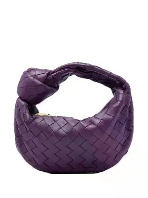 Bottega Veneta Mini Nappa Intrecciato Jodie Hobo Bag - Purple