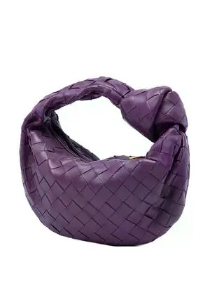Bottega Veneta Mini Nappa Intrecciato Jodie Hobo Bag - Purple