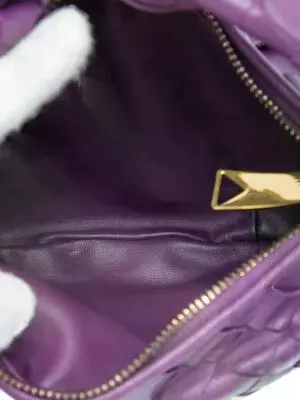 Bottega Veneta Mini Nappa Intrecciato Jodie Hobo Bag - Purple