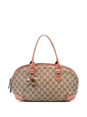 Gucci Gg Canvas Heart Bit Satchel