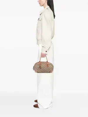 Gucci Gg Canvas Heart Bit Satchel