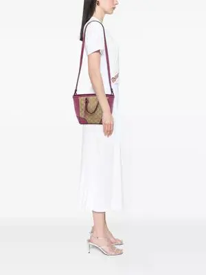 Gucci Small Gg Canvas Bree Satchel - Neutrals