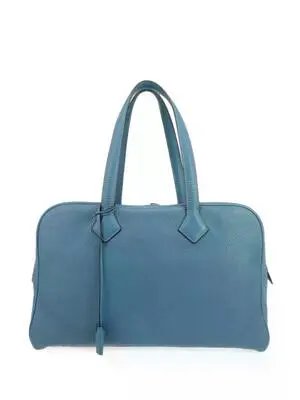 Hermès 2015 35 Victoria Tote Bag - Blue