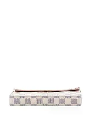 LOUIS VUITTON Damier Azur Pochette Felicie Crossbody Bag - White