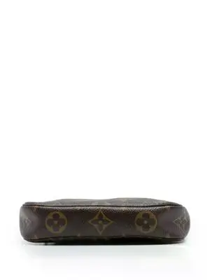 LOUIS VUITTON 2021 Monogram Mini Pochette Accessoires Handbag - Brown