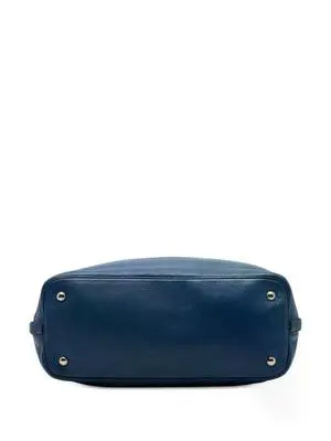 Prada Vitello Daino Side Zip Open Convertible Tote Satchel