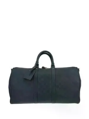 LOUIS VUITTON Damier Keepall Travel Bag - Blue