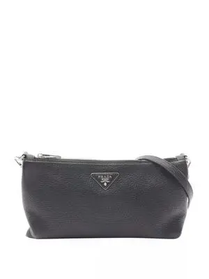 Prada Vitello Daino Crossbody Bag - Black