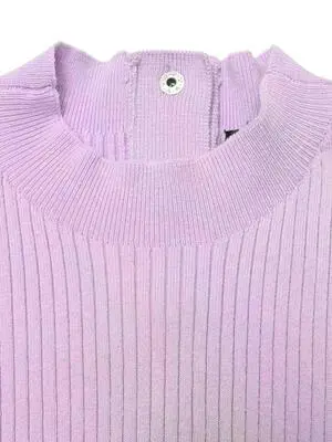 Maje Rib-knit Cut-out Dress