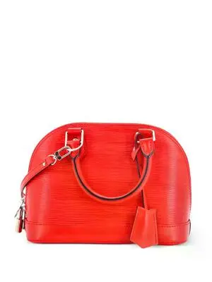 LOUIS VUITTON Alma Handbag Epi Leather Bb Satchel - Red