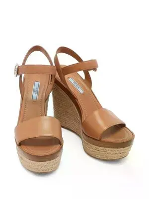 Prada Wedge Platform Sandals