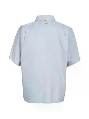 PROTOTYPES X Andrey Molodkin Slogan-print Short-sleeved Shirt - Blue