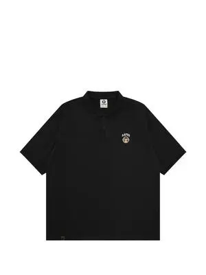 AAPE BY *A BATHING APE Aaper Logo-embroidered Polo Shirt - Black