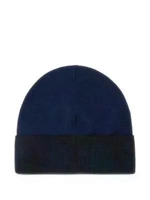 Roberto Cavalli Logo-intarsia Wool Beanie Hat
