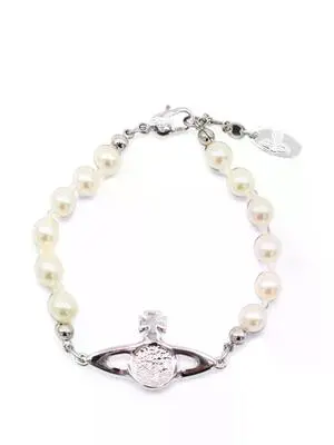 VIVIENNE WESTWOOD Mini Bas Relief Pearl Bracelet