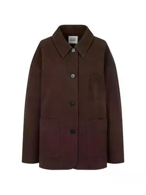 STUDIO TOMBOY Corduroy-trim Patch-pocket Coat