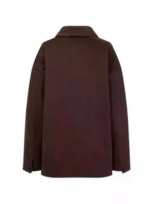 STUDIO TOMBOY Corduroy-trim Patch-pocket Coat