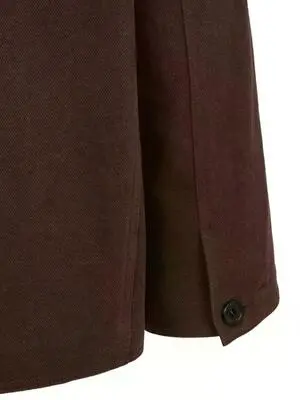 STUDIO TOMBOY Corduroy-trim Patch-pocket Coat