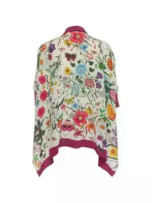 Gucci Floral-print Silk Blouse