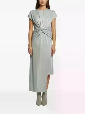 LANVIN Asymmetric Draped Midi Dress