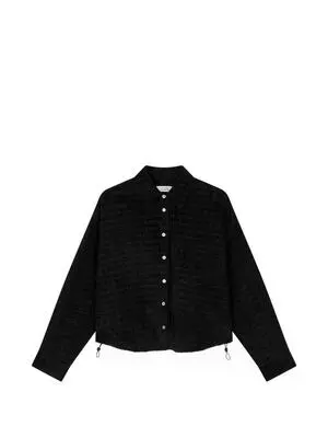 STUDIO TOMBOY Corduroy Drawstring Shirt - Black