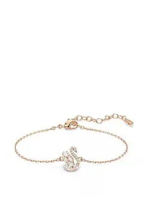 SWAROVSKI Crystal-embellished Swan Motif Bracelet - Pink
