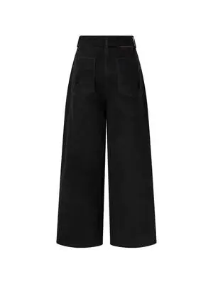 STUDIO TOMBOY Belted Denim Jeans - Black
