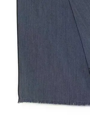 Paul & Shark Logo-embroidered Fringed Scarf