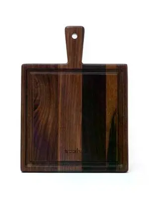 WOODSEA Small Square-frame Carved Chopping Board - Brown