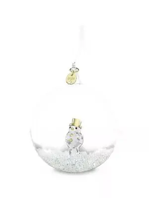 SWAROVSKI Annual Edition Ball Snowman-motif Ornament - White