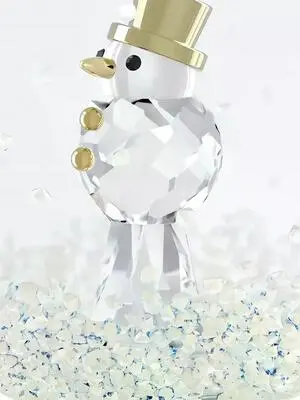 SWAROVSKI Annual Edition Ball Snowman-motif Ornament