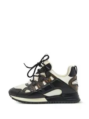 LOUIS VUITTON Run Away Monogram Canvas Sneakers - Black