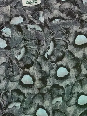 Kenzo Floral-print Ankle-zip Jeans