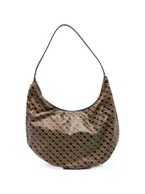 GHERARDINI Monogram-print Shoulder Bag - Neutrals