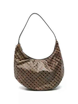 GHERARDINI Gherardini Monogram-Print Shoulder Bag Neutrals