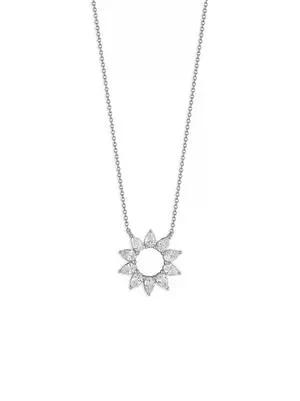 DANA REBECCA DESIGNS Taylor Elaine Diamond Flower Necklace - Silver