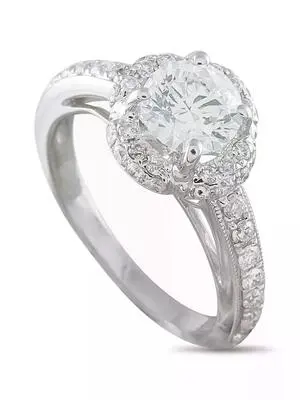 LB EXCLUSIVE White Gold Diamond Ring - Silver
