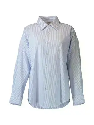 THE LADY AND THE SAILOR Sunday Striped Shirt - Blue
