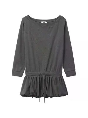 Izzue Off-shoulder Bubble-hem Mini Dress