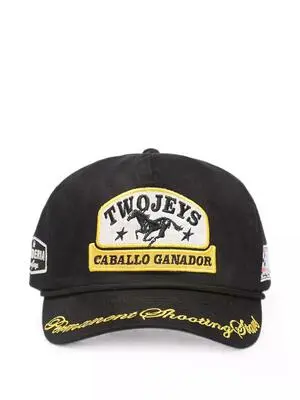 TWOJEYS Caballo Ganador Logo-patch Baseball Cap - Black