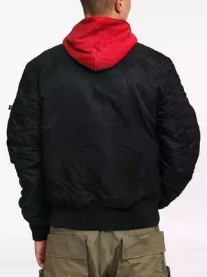 Alpha Industries Ma-1 D-tec Logo-print Hooded Bomber Jacket
