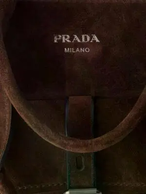 Prada Route Large Suede Tote Bag