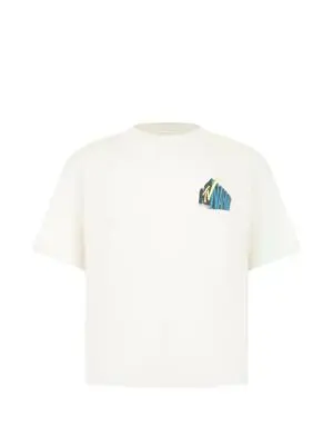 NAHMIAS Logo-print Boxy T-shirt - White